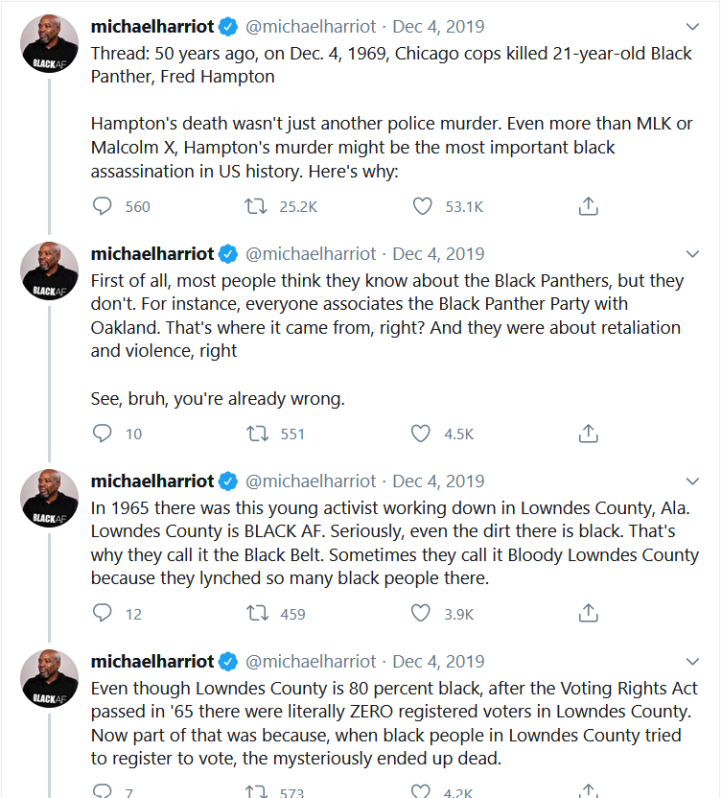 THE STORY OF FRED HAMPTON AND COINTELPRO by Michael Harriot – iBLOGalot